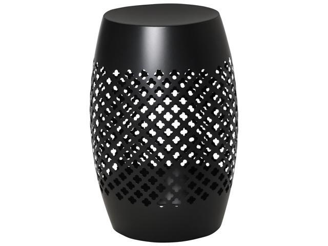 Click here for Aosom 12 Steel Outdoor Side Table  Round Hollow Dr... prices