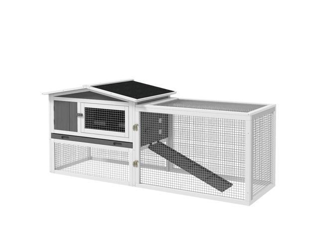 Click here for Aosom Rabbit Hutch 2-Story Bunny Cage  Guinea Pig... prices