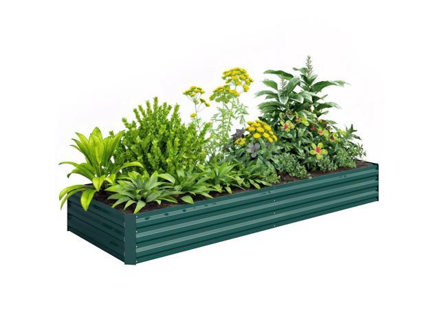 Click here for Aosom 95 x 36 x 12 Galvanized Raised Garden Bed  E... prices