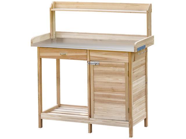 Click here for Aosom Outdoor Potting Bench Table  Garden Work Sta... prices