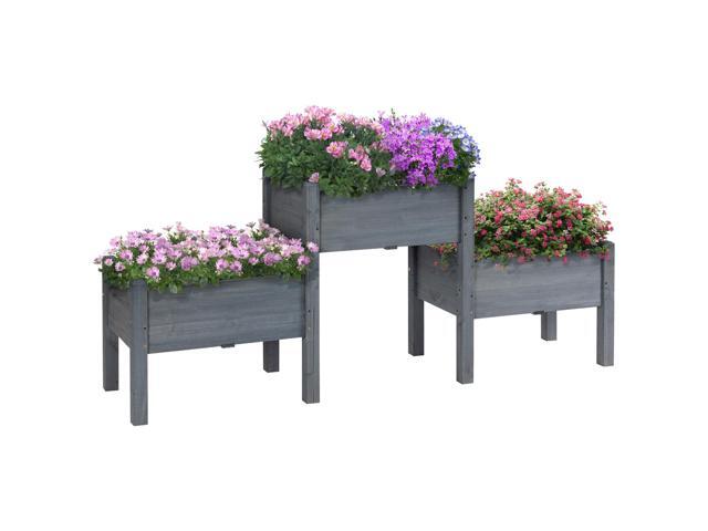 Click here for Aosom 3 Tier Raised Garden Bed Freestanding Plante... prices