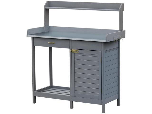 Click here for Aosom Outdoor Potting Bench Table  Garden Work Sta... prices