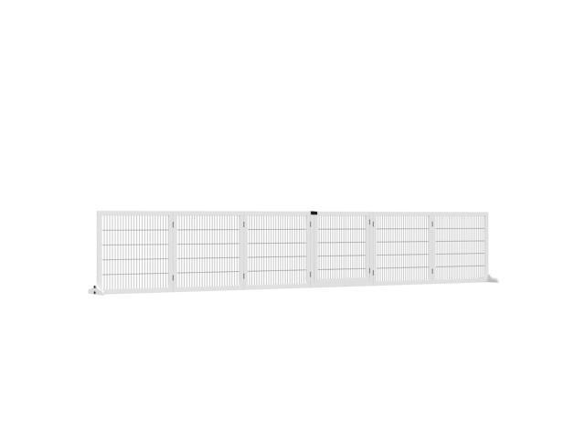 Click here for Aosom Wooden Pet Gate  6-Panel Folding Dog Safety... prices