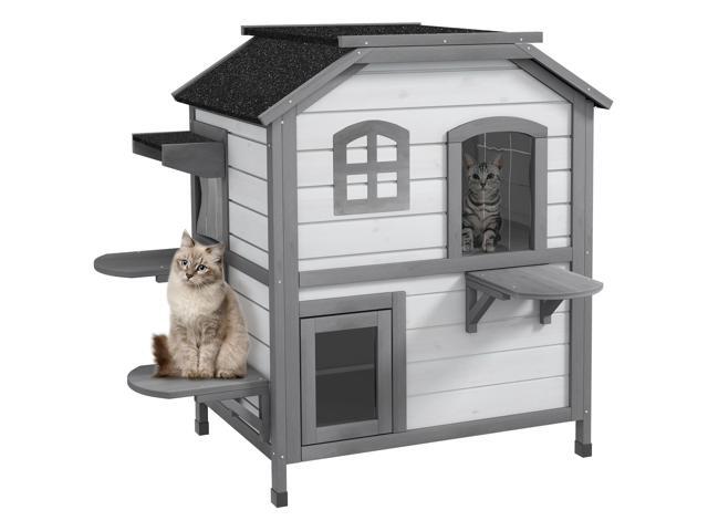Click here for AosomÂ 2-story Cat House Outdoor  WeatherproofÂ Wo... prices