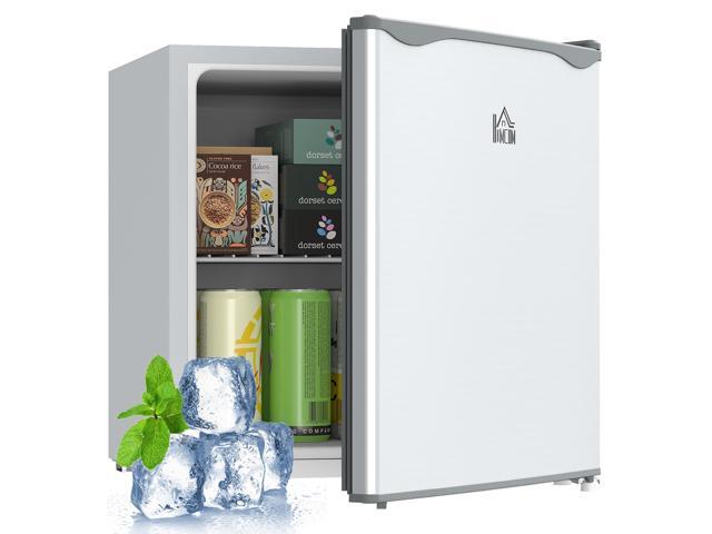 Homcom 1.1Cu.Ft Mini Freezer with Reversible Door for Home Office - Gray