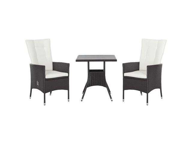 Click here for Aosom 3 Piece Patio Bistro Set  PE Wicker Furnitur... prices