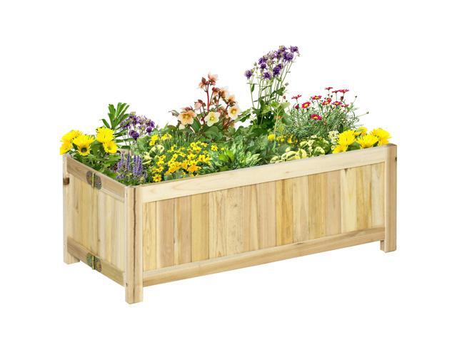 Click here for 28x12 Foldable Raised Garden Bed Wood Planter Flow... prices