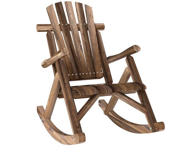 Click here for Aosom Outdoor Wooden Rocking Chair  Single-Person... prices