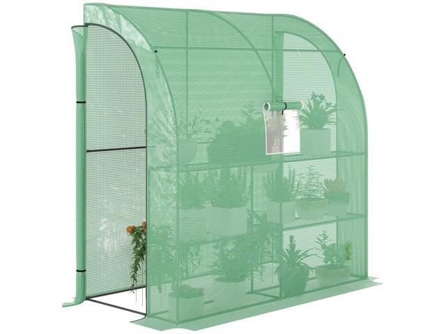 Click here for Aosom 7 x 3 x 7 Lean to Greenhouse  Walk-In Green... prices