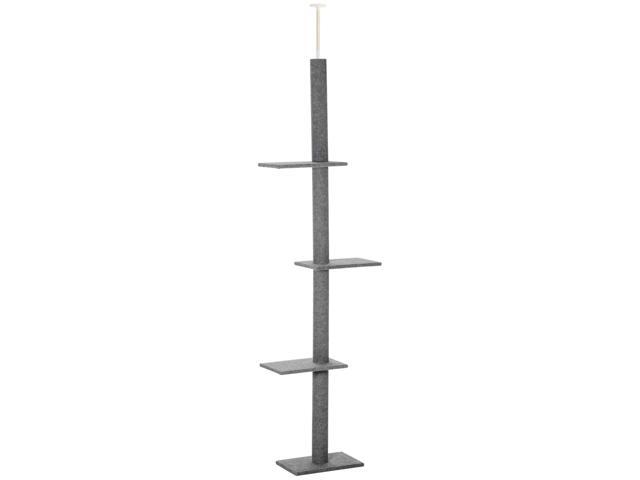 Click here for Aosom Floor-to-Ceiling Cat Tree Cat Climbing Tower... prices