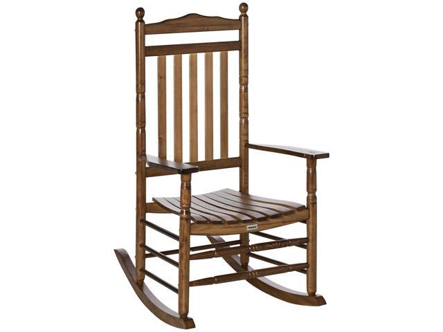 Click here for Aosom Traditional Wooden High-Back Rocking Chair f... prices