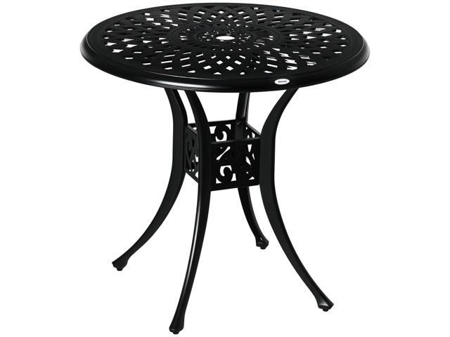 Click here for Aosom 30 Round Patio Dining Table with Umbrella Ho... prices