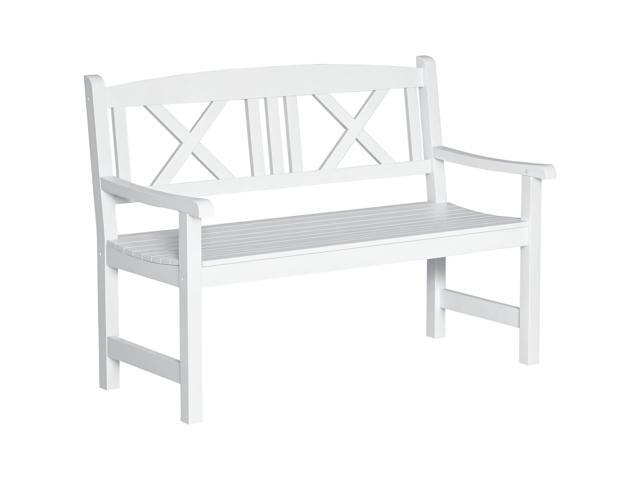 Click here for Aosom 2-Seater Wooden Garden Bench  4FT Outdoor Pa... prices