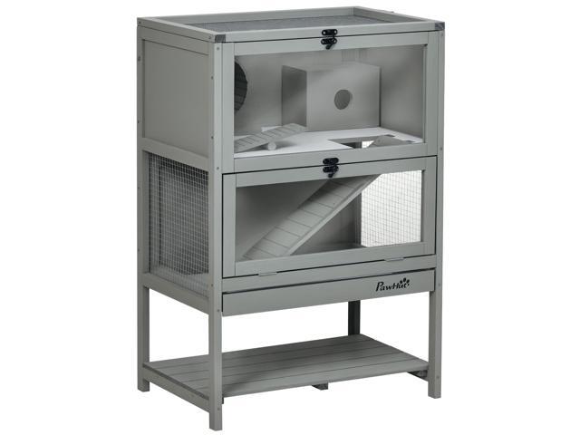 Click here for Aosom Wooden Hamster Cage with Storage Shelf  Larg... prices