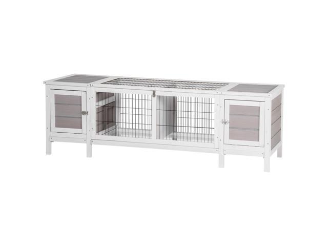 Click here for Aosom Rabbit Hutch  Bunny Cage  Guinea Pig House w... prices