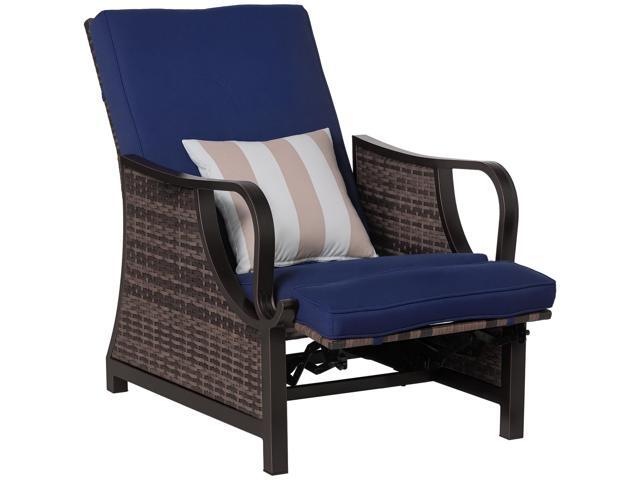 Click here for Aosom Outdoor Recliner Chair with Cushion  Rust-Re... prices