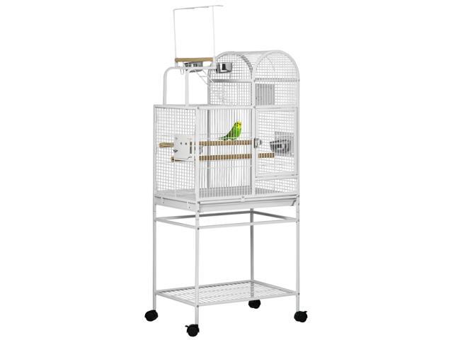 Click here for Aosom 55 Large Parrot Cage with Toy Hooks Above To... prices