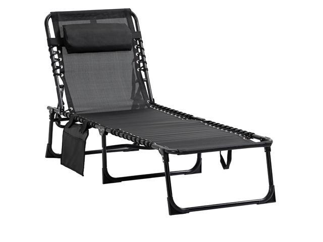 Click here for Aosom Reclining Chaise Lounge Chair  Portable Sun... prices