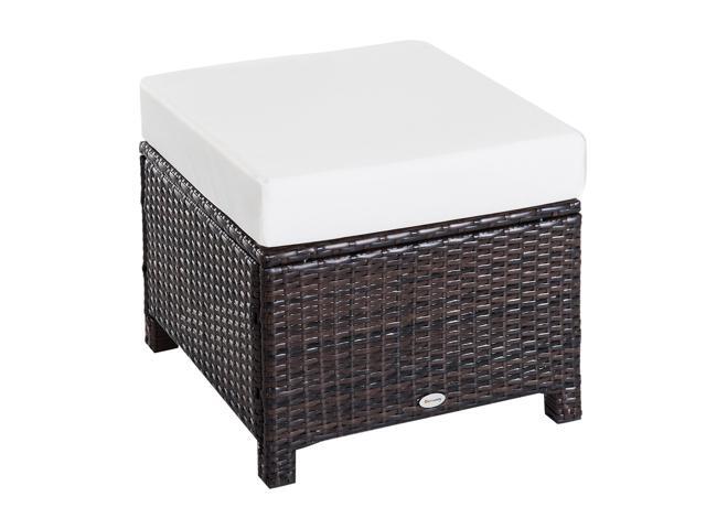 Click here for Aosom 20 Patio Wicker Ottoman  Multipurpose Outdoo... prices