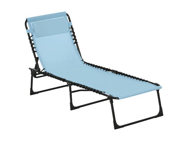 Click here for Aosom Folding Chaise Lounge Pool Chair with 4-Posi... prices