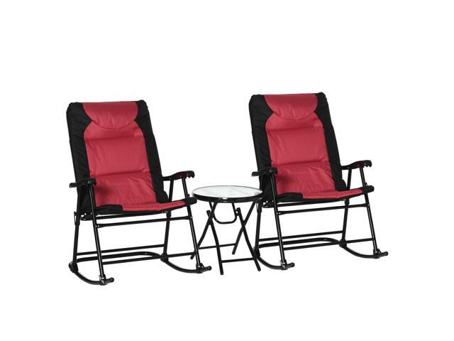 Click here for Aosom 3 Piece Outdoor Patio Furniture Set with Gla... prices