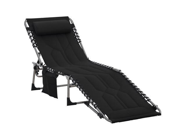 Click here for Aosom Padded Folding Chaise Lounge Chair  Outdoor... prices
