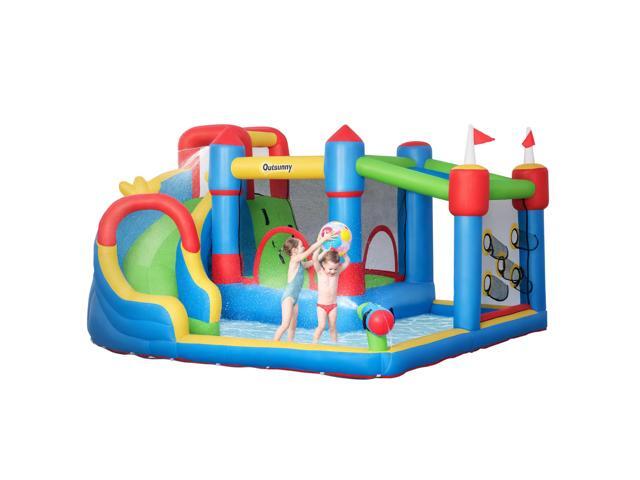 Click here for Aosom 6-in-1 Inflatable Water Slide with Splash Po... prices