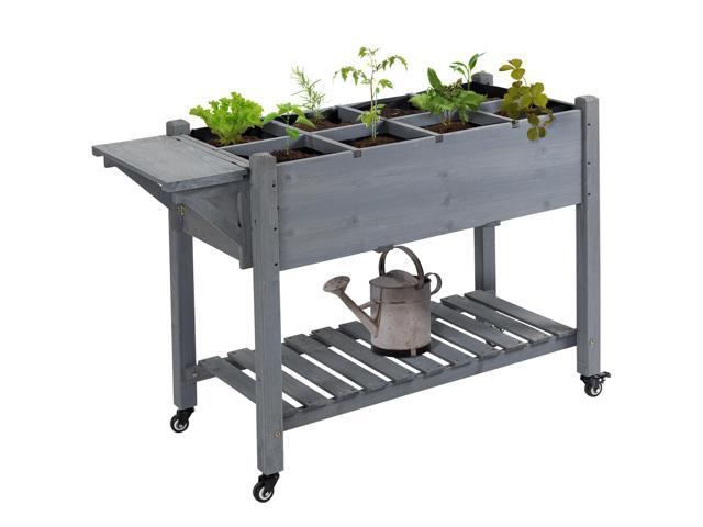 Click here for Aosom Raised Garden Bed Planter Box w/ 8 Grow Grid... prices
