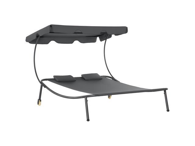 Click here for Aosom Patio Double Chaise Lounge Chair  Outdoor Wh... prices