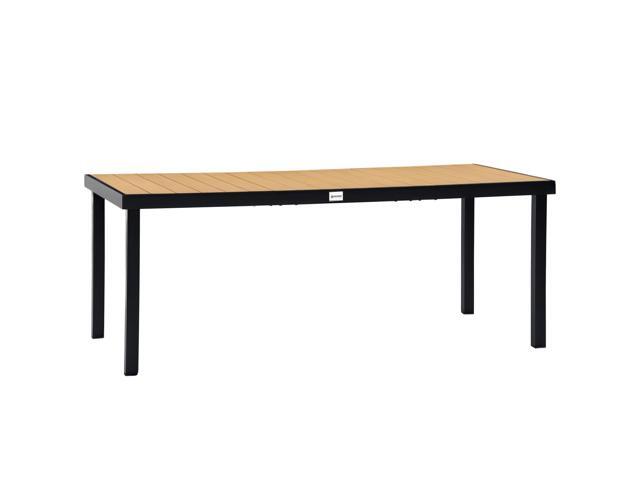 Click here for Aosom 75 x 35 Outdoor Dining Table for 8 People  R... prices