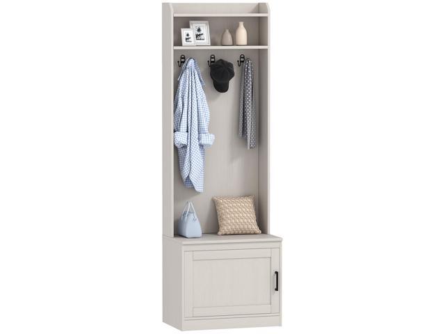Click here for Aosom Narrow Hall Tree with Shoe Storage Bench  Ru... prices