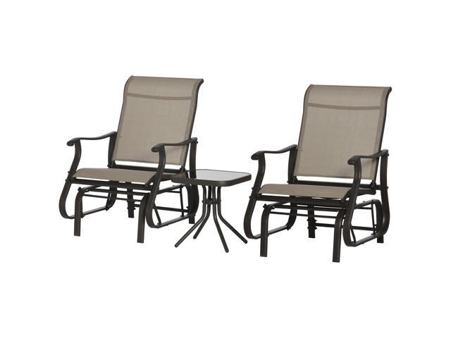 Click here for Aosom Outdoor Gliding Chairs Set Durable Compact f... prices