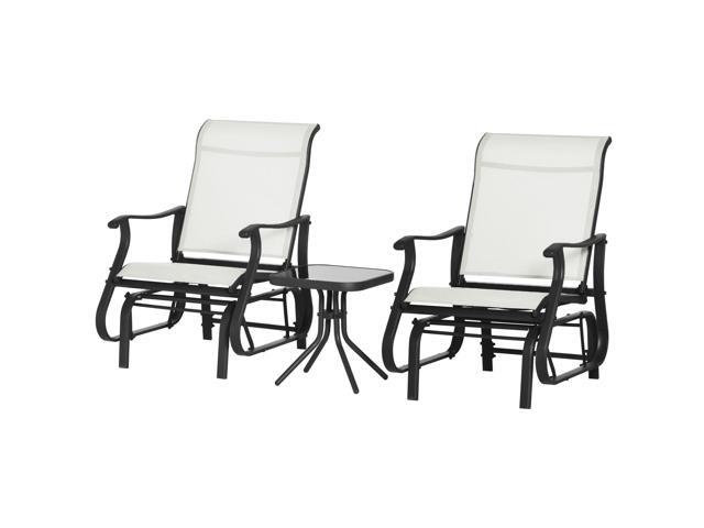 Click here for Aosom 3-Piece Outdoor Gliders Set Bistro Set with... prices