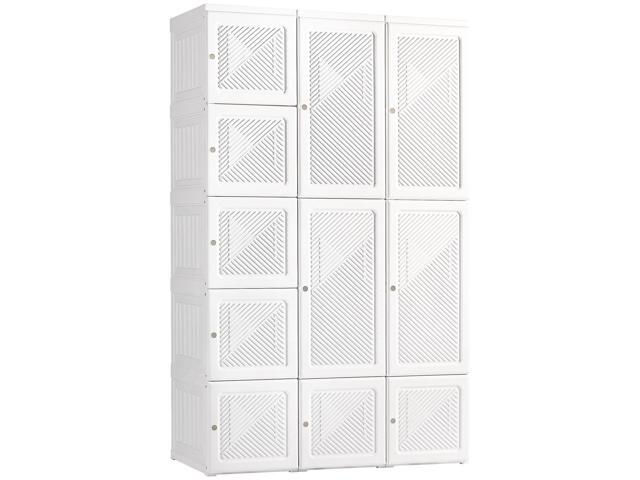 Click here for Homcom Portable Wardrobe Folding Closet with Cube... prices