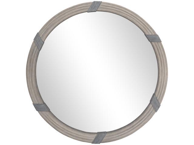 Click here for Aosom 30.75 Wood Wall Mirror  Farmhouse Decorative... prices