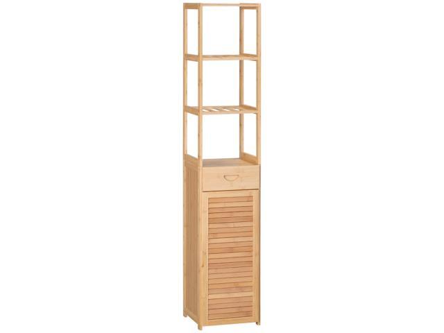 Click here for Kleankin Tall Bathroom Cabinet with Drawer and Sla... prices
