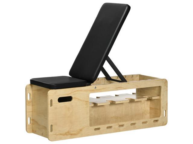 Click here for AosomSoozier Wooden Workout Bench with Dumbbell Ra... prices