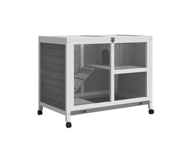 Click here for Aosom Outdoor Rabbit Enclosure Solid Wood Pet Hous... prices