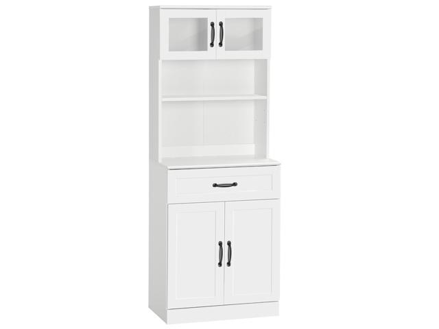 Click here for Aosom Freestanding Kitchen Pantry  4-Door Buffet C... prices