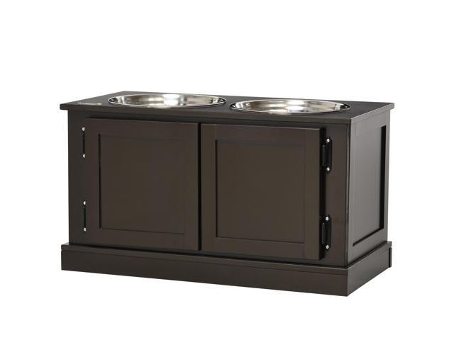 Click here for Aosom Elevated Dog Bowls with Storage  Two Stainle... prices