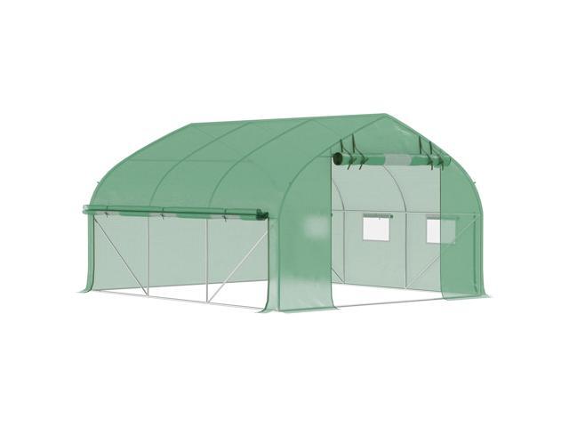Click here for Aosom 11.5 x 10 x 6.5 Walk-in Tunnel Greenhouse  G... prices