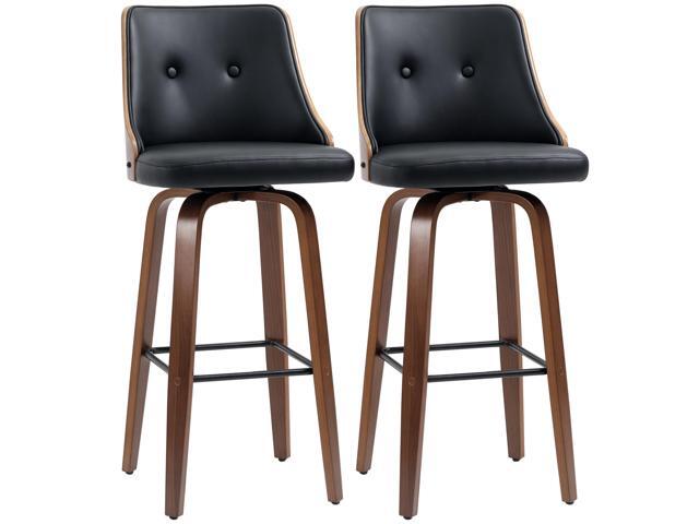 Click here for Aosom Bar Height Bar Stools Set of 2  Black prices