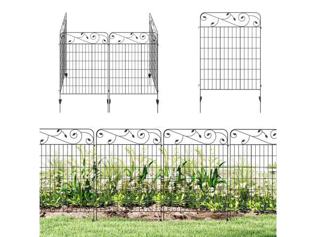 Click here for Aosom Garden Fence  4 Pack Steel Fence Panels  11.... prices