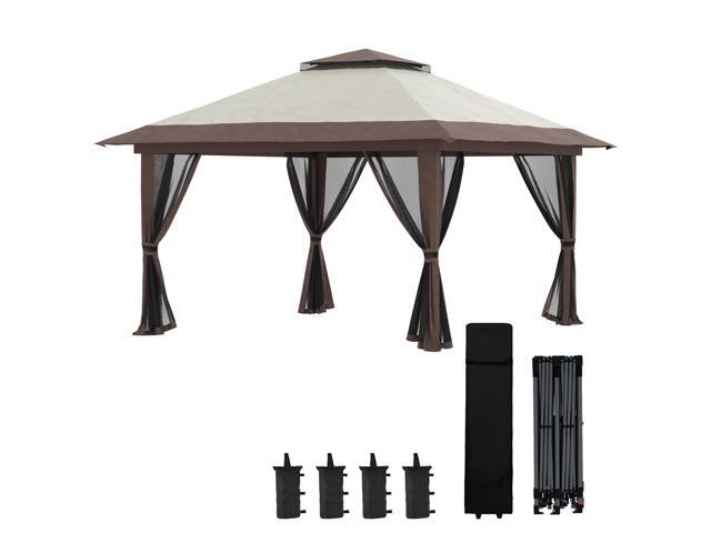 Click here for Aosom 13 x 13 Pop Up Gazebo Instant Canopy Tent Sh... prices