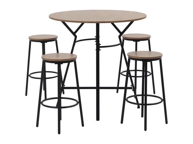 Click here for Aosom 5-Piece Bar Table and Chairs Set  Space Savi... prices