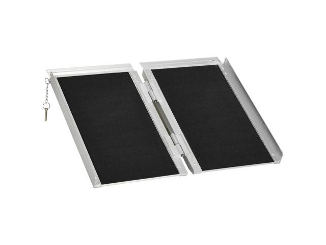 Click here for Aosom 2 Aluminum Folding Wheelchair Ramp prices