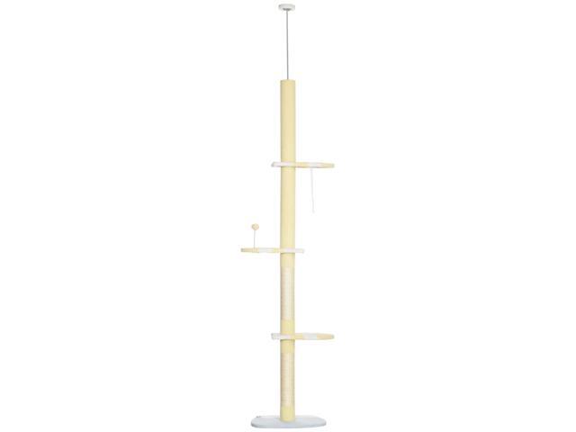 Click here for Aosom 4-Tier Floor to Ceiling Cat Tree Height Adju... prices