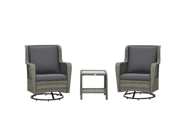 Click here for Aosom Patio Bistro Set  Porch Furniture with 360Â°... prices