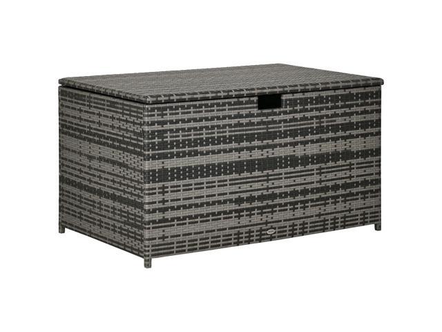 Click here for Aosom 113 Gallon Outdoor Storage Box  Rattan Deck... prices