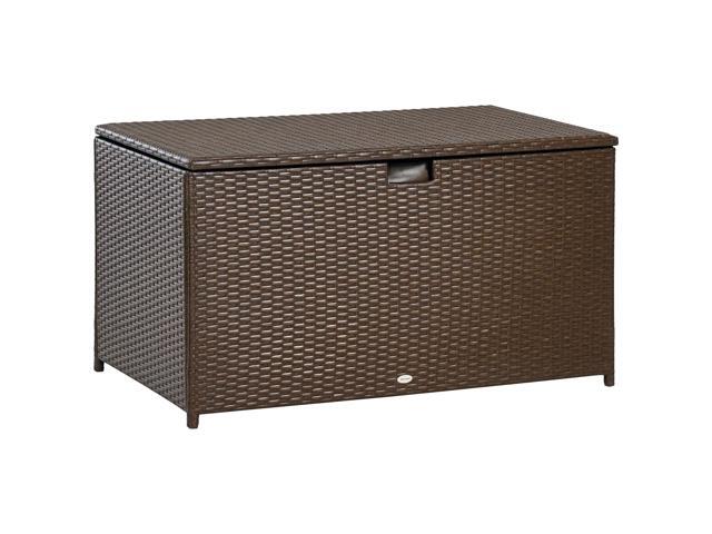 Click here for Aosom 113 Gallon Outdoor Storage Box  Rattan Deck... prices